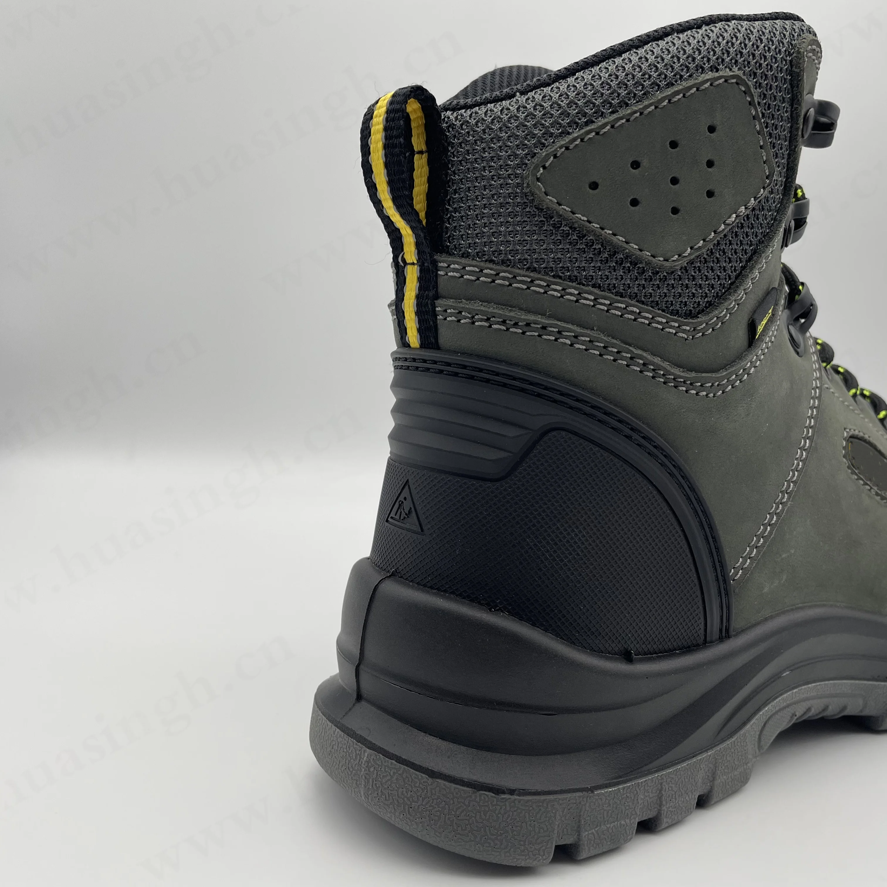 LXG,fiberglass Toe Insert Nubuck Leather Safety Shoes Construction Line ...