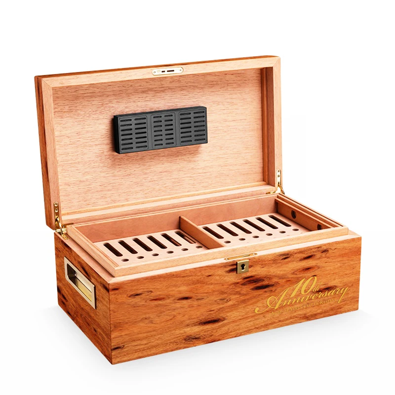 Custom Luxury Cigar Humidor Box Handmade Cigar Box Lock Humidors ...