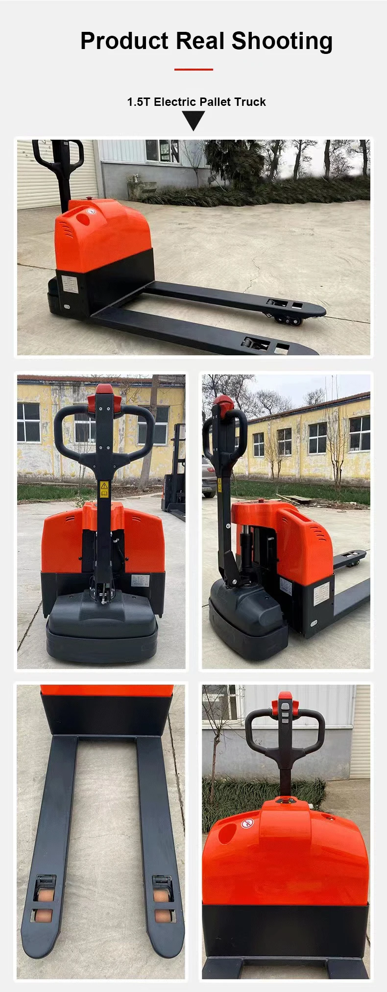 Full Automatic Electric Powered Fork Stacker 1.5ton 3meter Electric ...