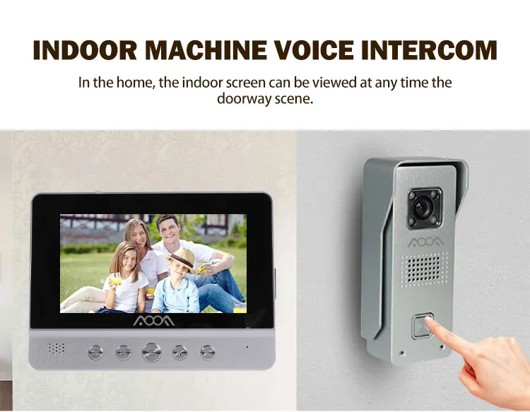 Metal Shell Video Intercom System Works With Commax System With Picture ...