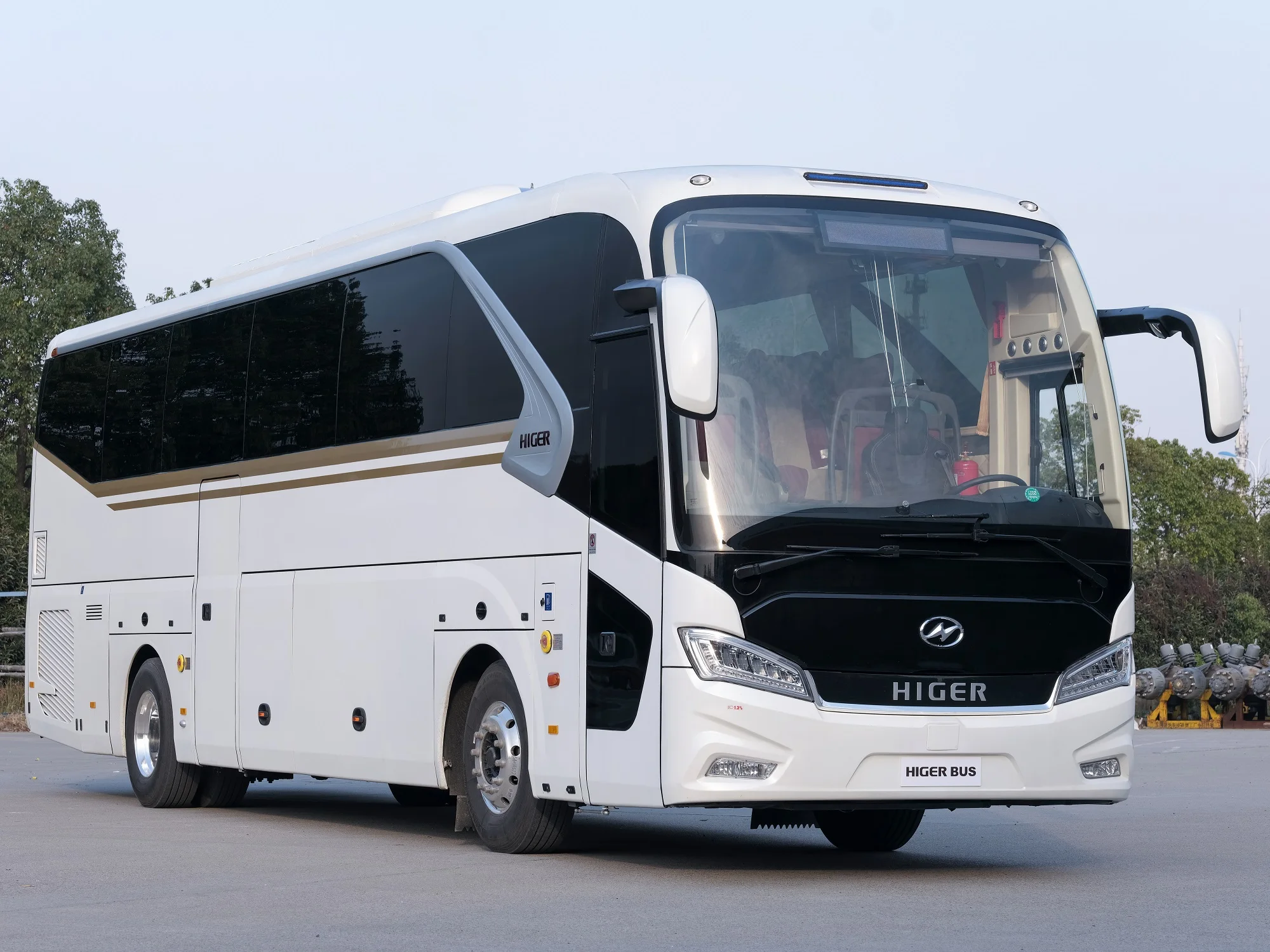 New Bus Body Design 53 Seats 12m Bus Left Hand Drive Passenger Coach ...