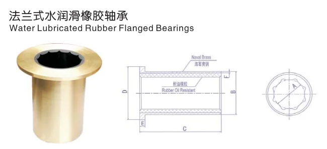 Marine Integral Bronze Propeller Shaft Rudder Bearing