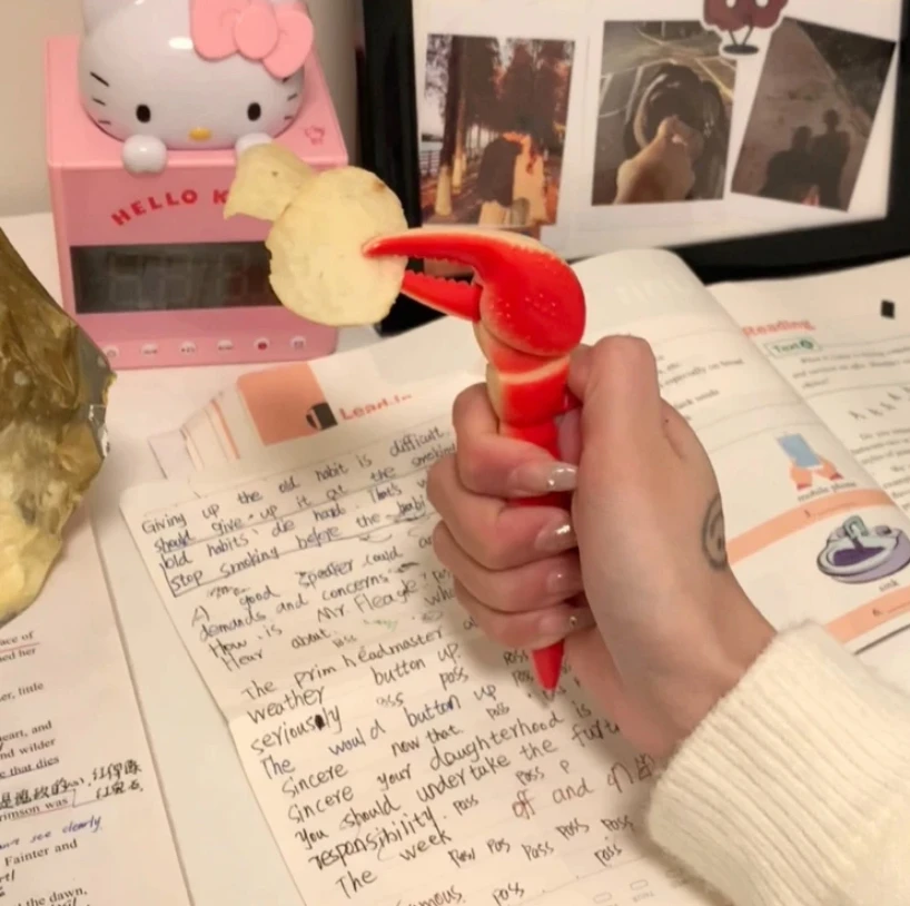 Tiktok Fun Lobster Claw Ballpoint Pen Cute Creative Personality Crab ...