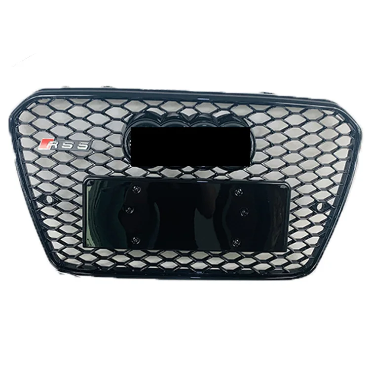 Black Honeycomb Front Grille Rs5 Style Mesh Grille For Audi A5 B8.5 ...