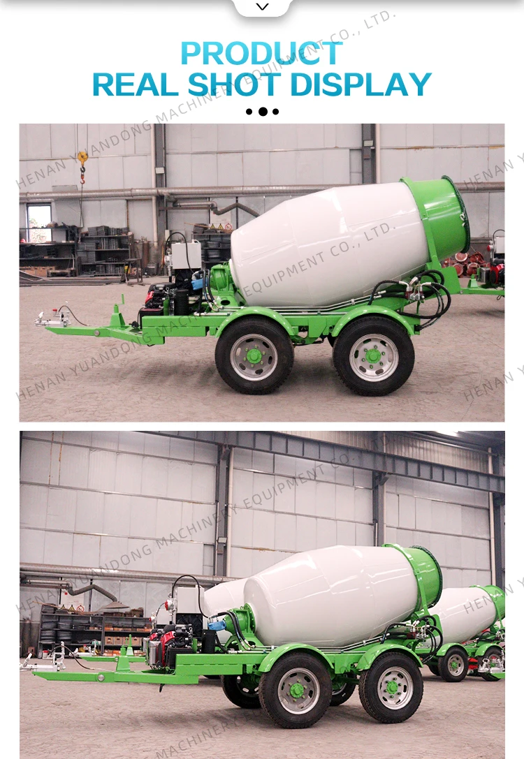 High Efficiency Cement Mixer - 3 Axle Semi-trailer