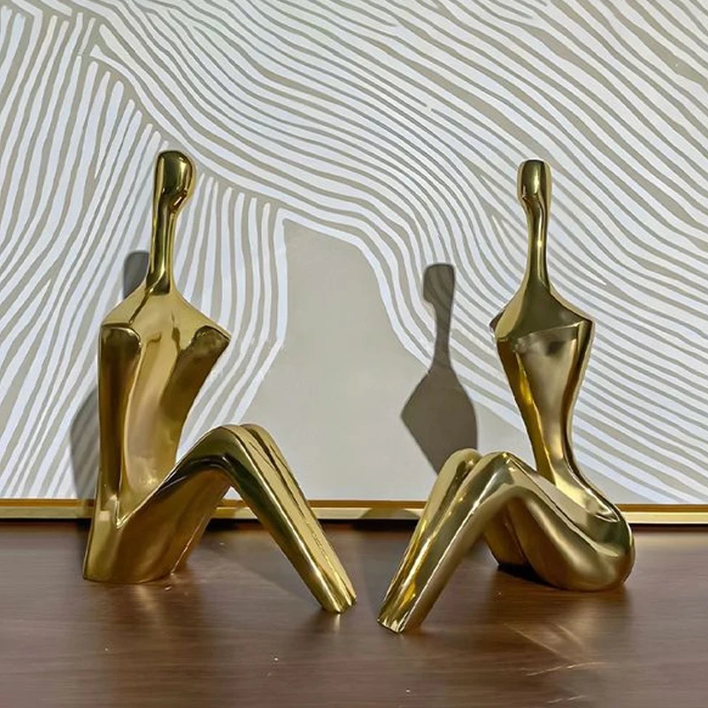 Modern Style Living Room Decor Creative Golden Art Design Abstract ...