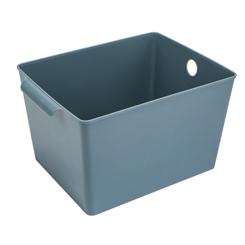Rectangular colored plastic storage box uncovered toy and stationery ...