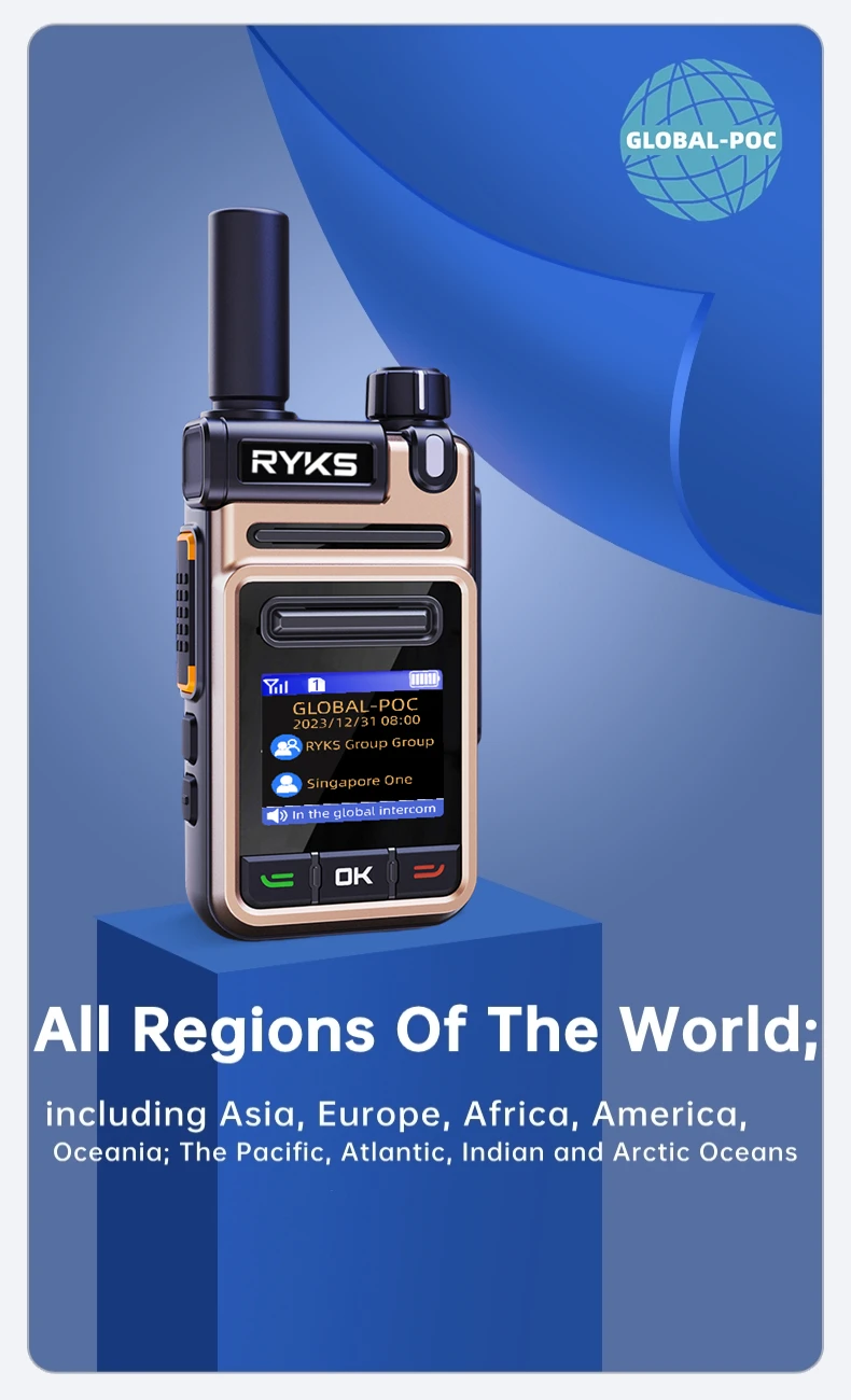 4G Full Band Two Way Radio Mini Sim Card Global-Intercom Phone Ham ...