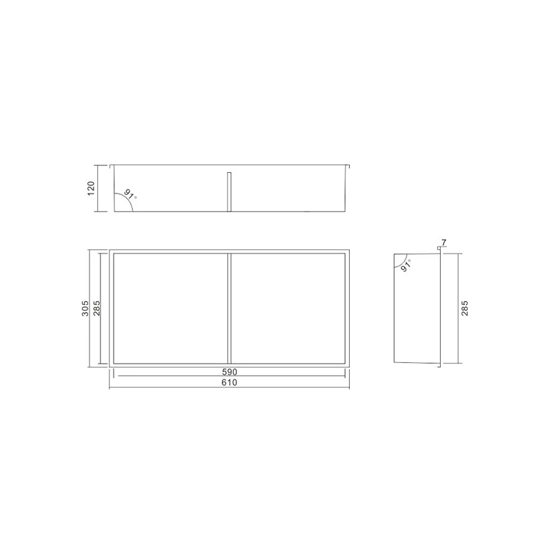 Horizontal Shower Wall Niches Stainless Steel Shower Double Bowl Shower ...
