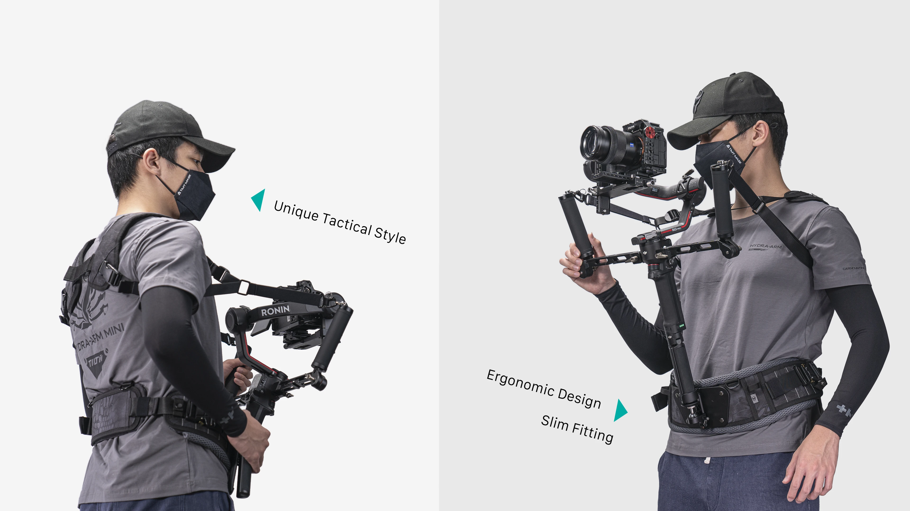 Tilta GSS-T04-DHB2 Dual Handle Gimbal Support System for DJI Ronin RS2 ...