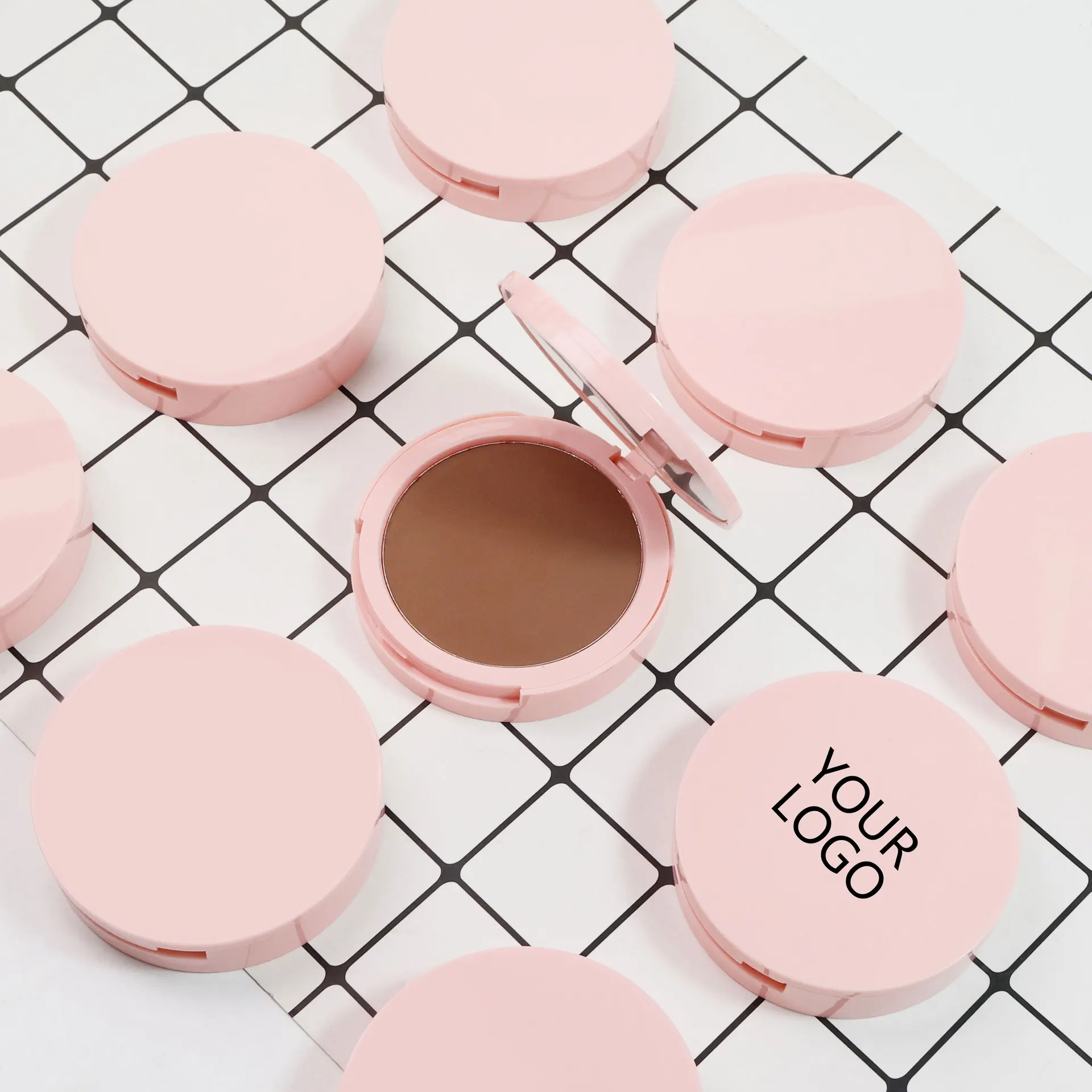 14 Colors Foundation Setting Powder Compact Face Pressed Powder ...