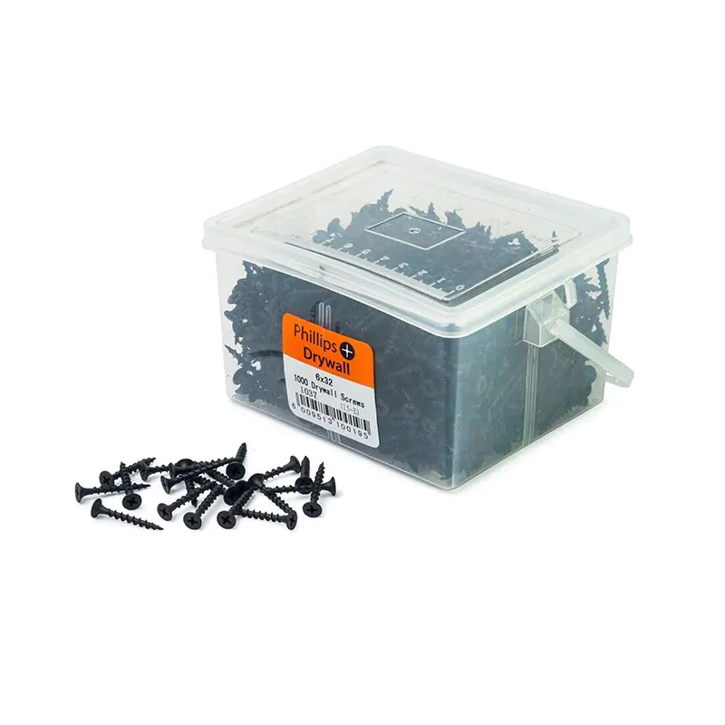 Fine/coarse Thread Black Phosphate Flat Bugle Head Drywall Screw Gypsum ...