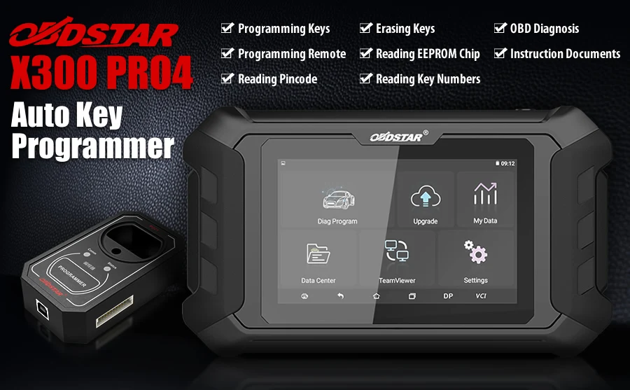 Car Key Programmer OBDSTAR X300 Pro4 - Immobilizer Pin Code Reader