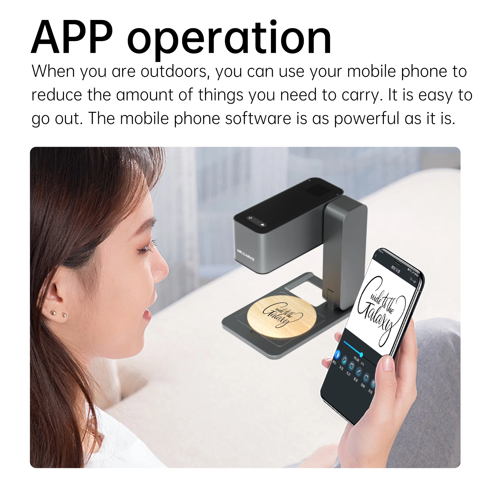 Mr.carve C1 Fully Automatic Portable Laser Engraving Machine Diy ...