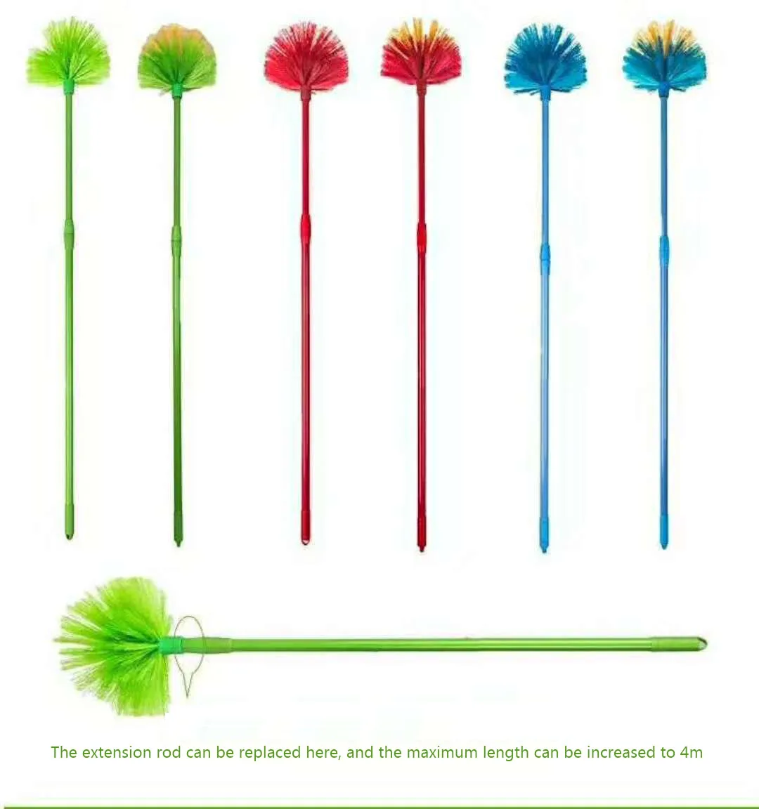 Household Dedusting Ceiling Broom - Retractable & Efficient