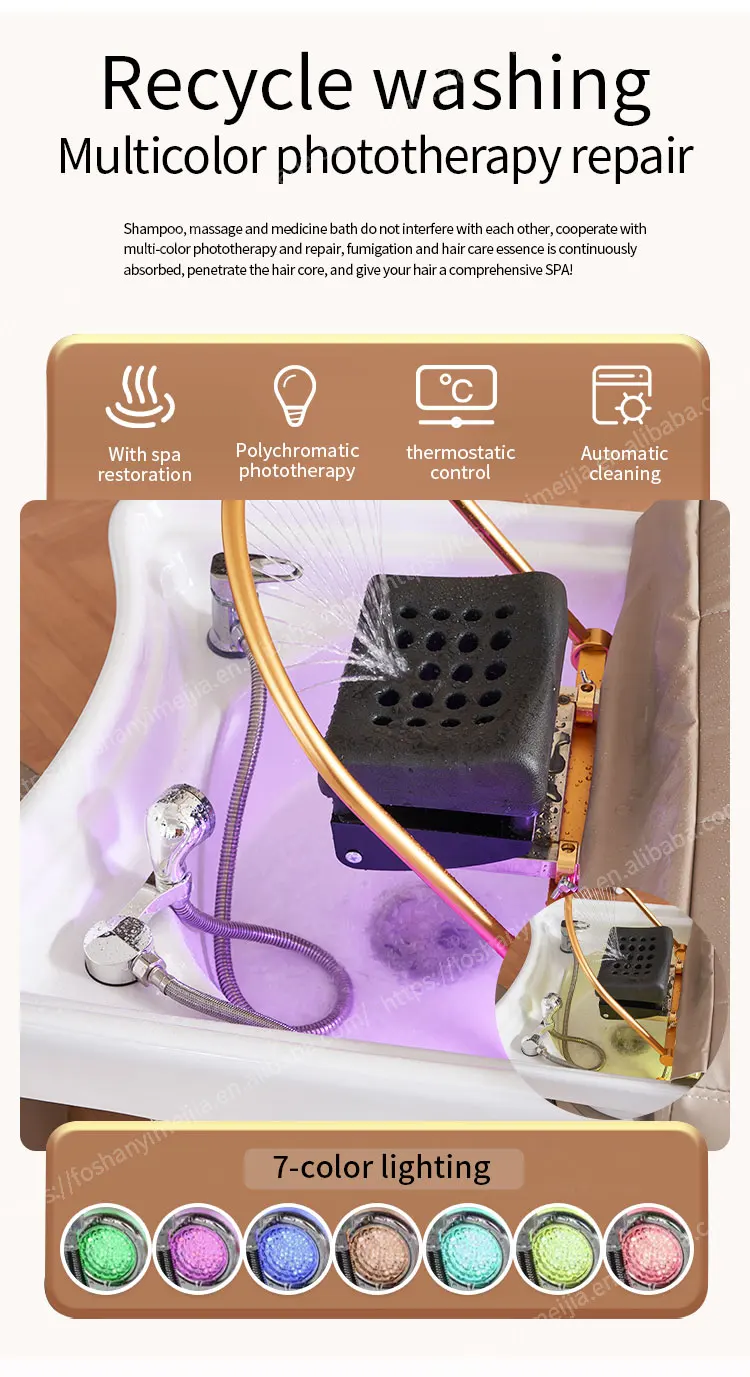 Salon Head Spa Equipment - Massage Table & Shampoo Bed
