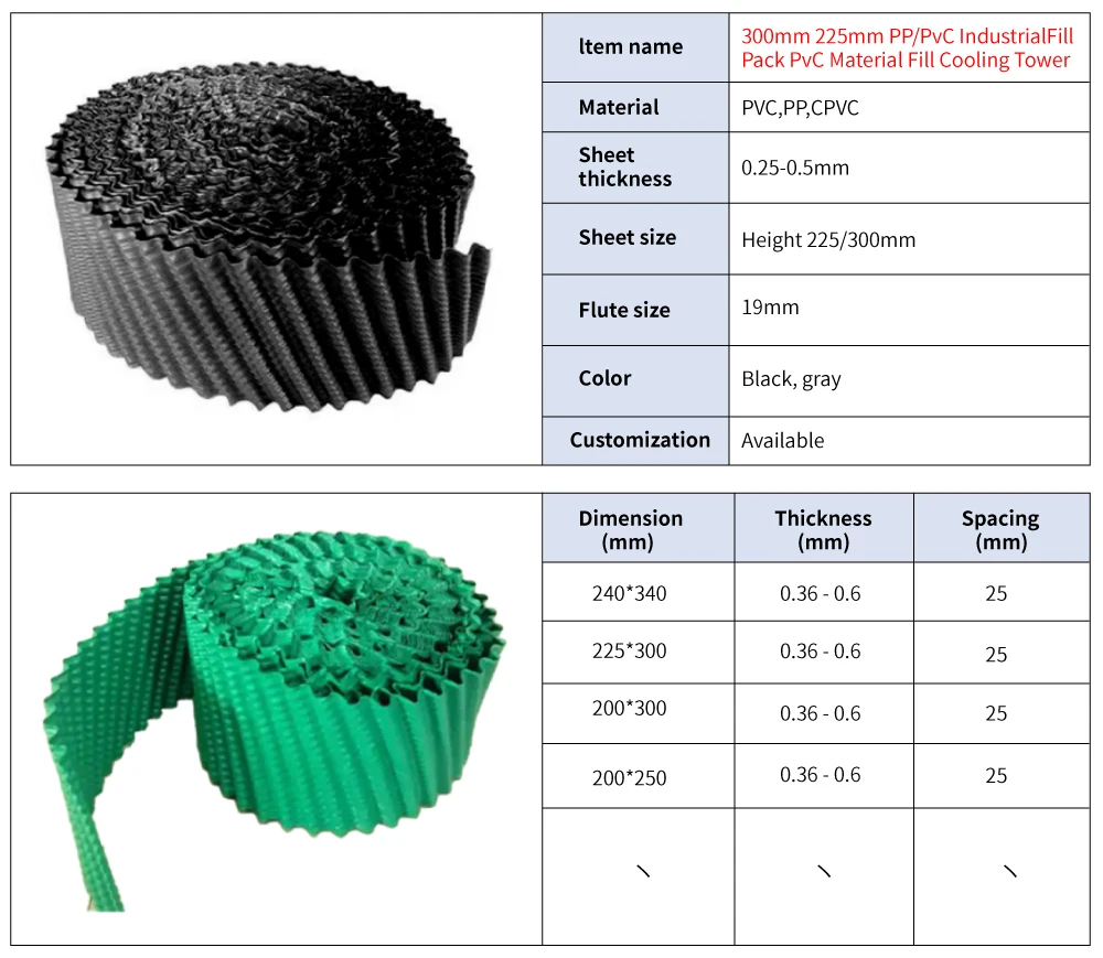 PVC pp Cooling Tower Packing Cooling Tower Fittings PVC pp Fills for ...