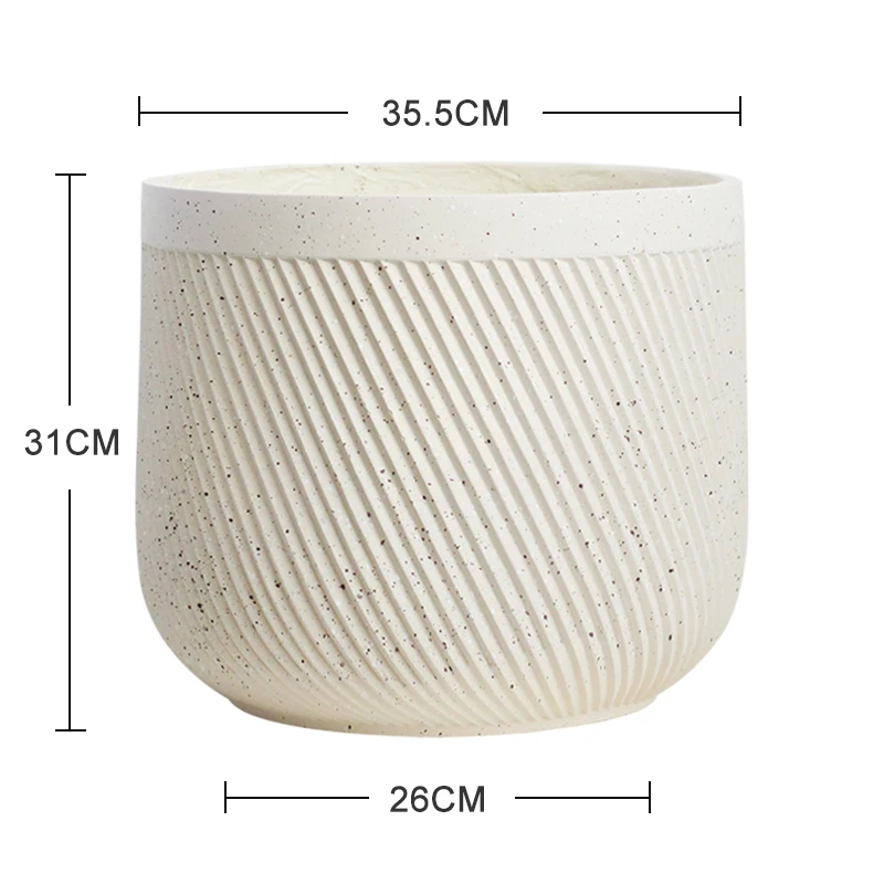 Modern Fiber Clay Pots - Stylish Garden Decor Solutions