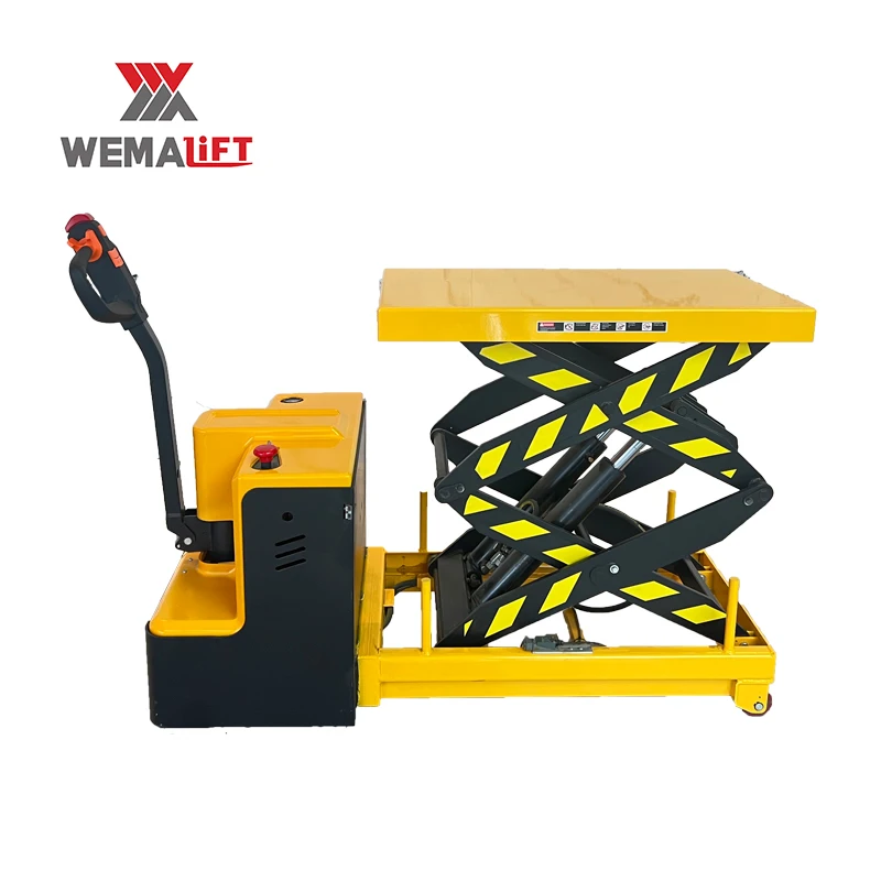 Electro-Hydraulic Manual Scissor Lifting Platform Electric Mobile ...