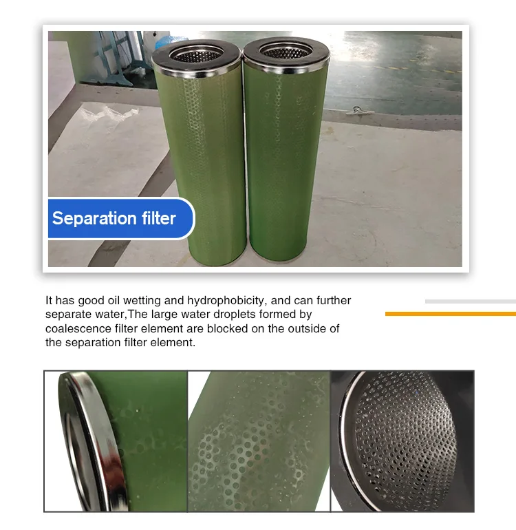 Gas Filter Natural Gas Coalescing Separation Filter Cartridge Element ...