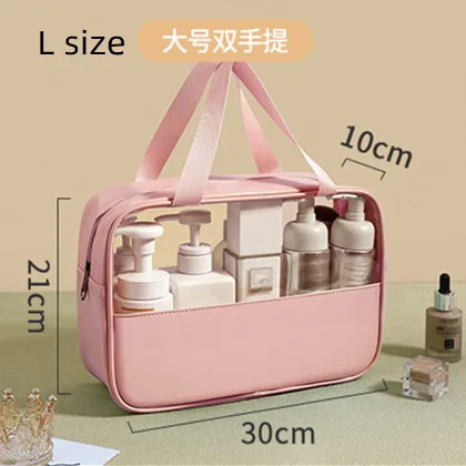 Your Logo Pvc Transparent Pu Toilet Bag Makeup Beauty Skin Care Pouch ...