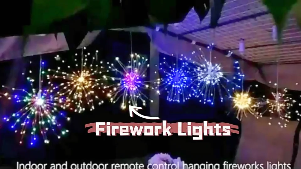 Firework Light Led Copper 8 Modes Battery Operated Wire String Fairy ...
