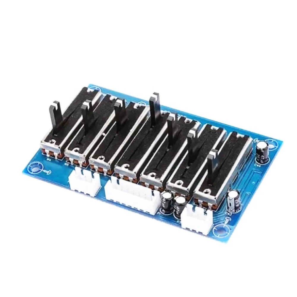 7-Segment EQ Balancer Board Preamplifier Adjustable Frequency Dual DC ...