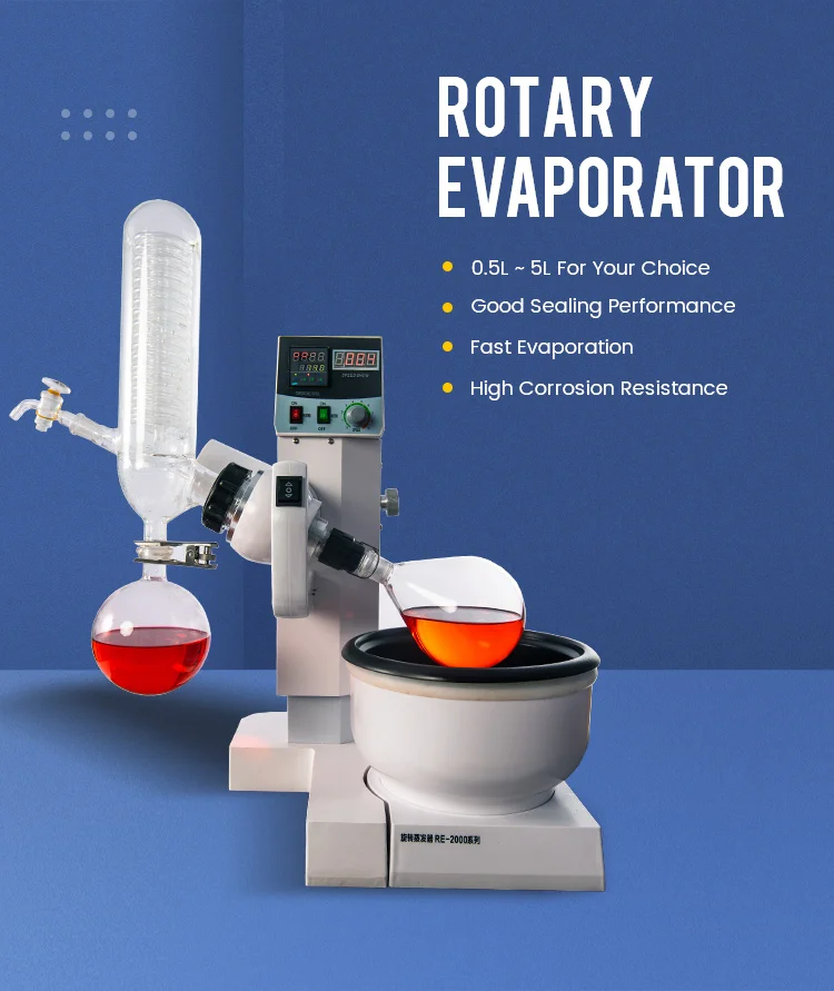 R1005 5 Liters 5l Vertical Autolift Rotary Evaporator With Price - Buy ...