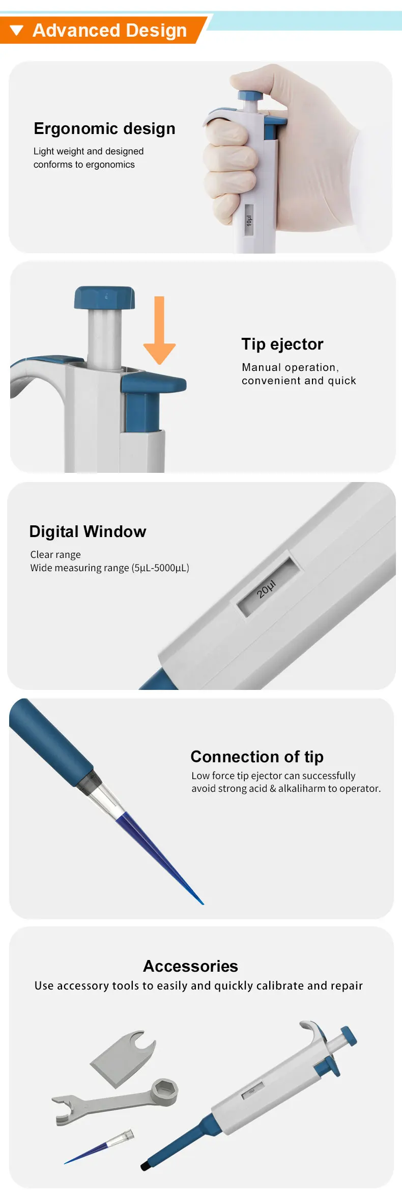 High Quality Autoclavable Laboratory Micropipette Fixed Volume ...