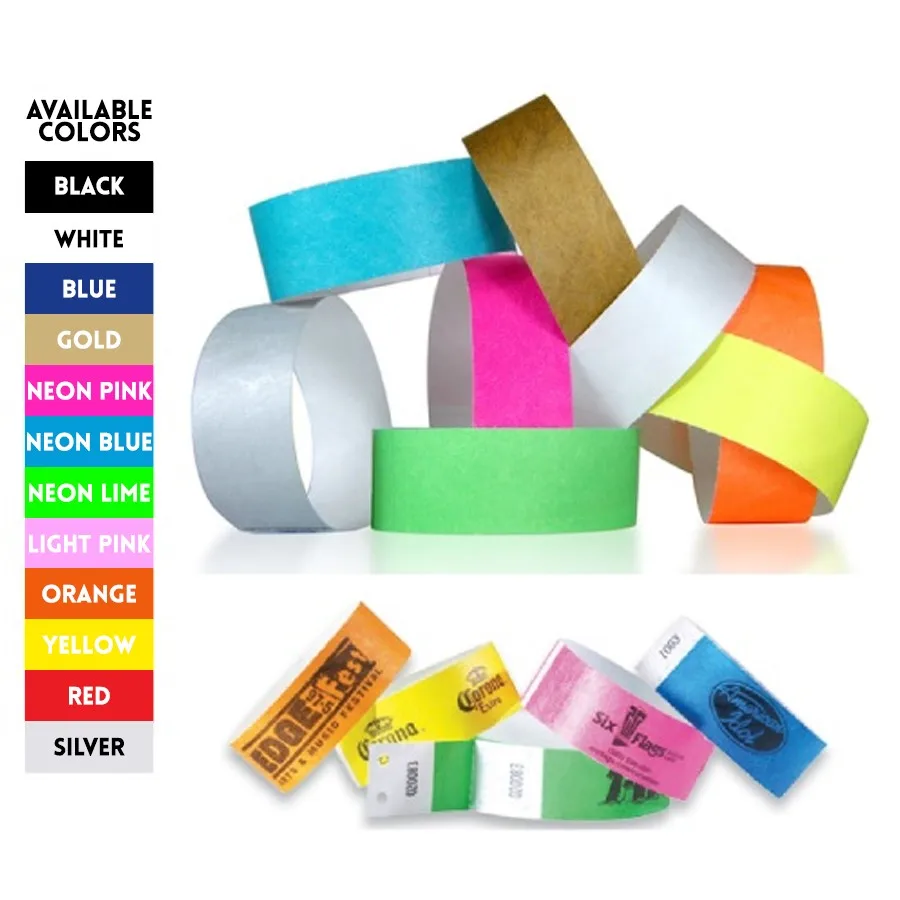 Affordable and Customizable Tyvek Wristbands for Events