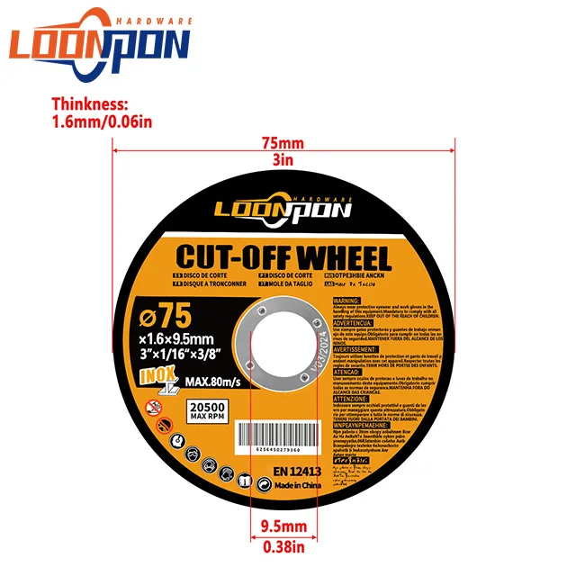3 Inch Cut-off Wheel Cutting Disc For Metal Stainless Steel Cutting ...