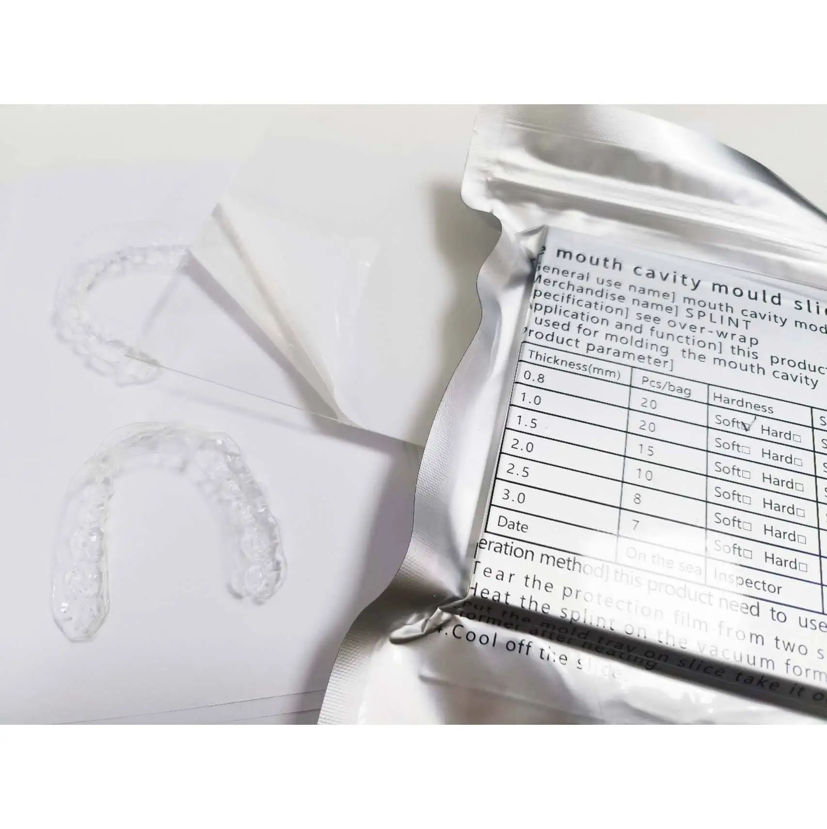 Orthodontic Splint Retainer Slice/Dental Vaccum Forming Sheet / 1.0mm ...