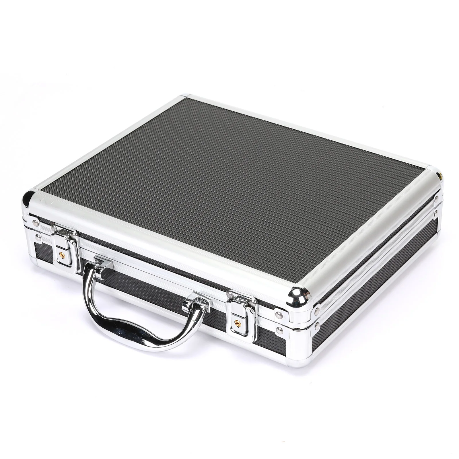 Top Performance Black Aluminum Metal Suitcase Slim Briefcase silver ...