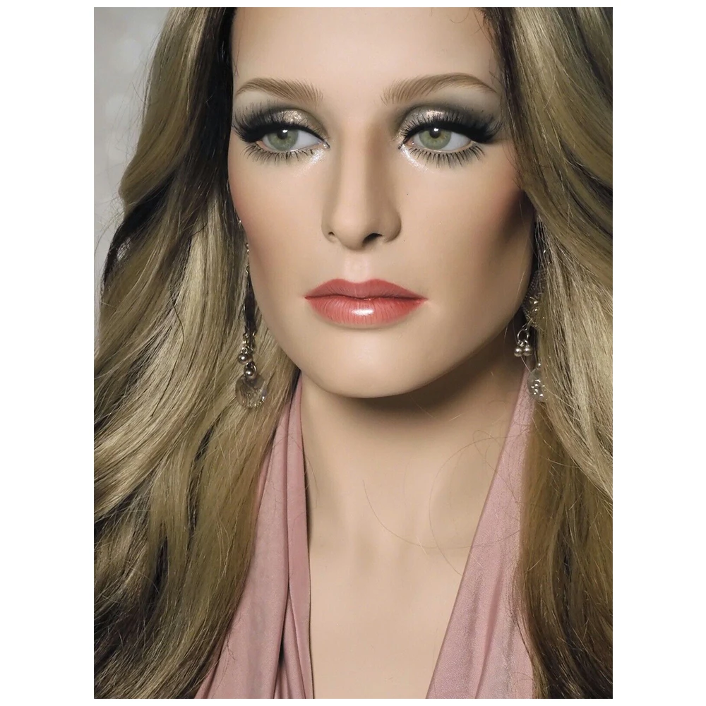 Realistic Female Mannequin Half Torso Mannequin For Wig Display - Buy ...