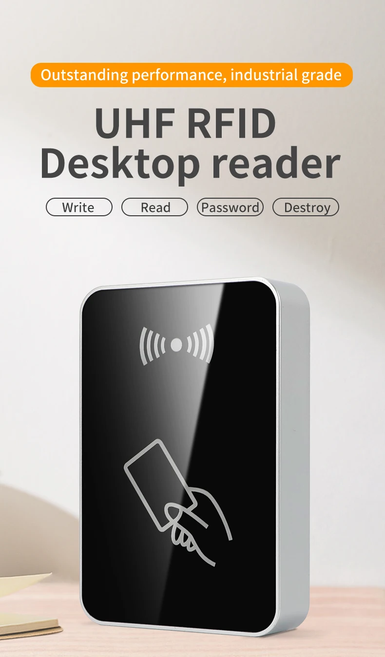 UHF RFID USB Desktop EPC GEN2 Card Reader/writer by FONKAN