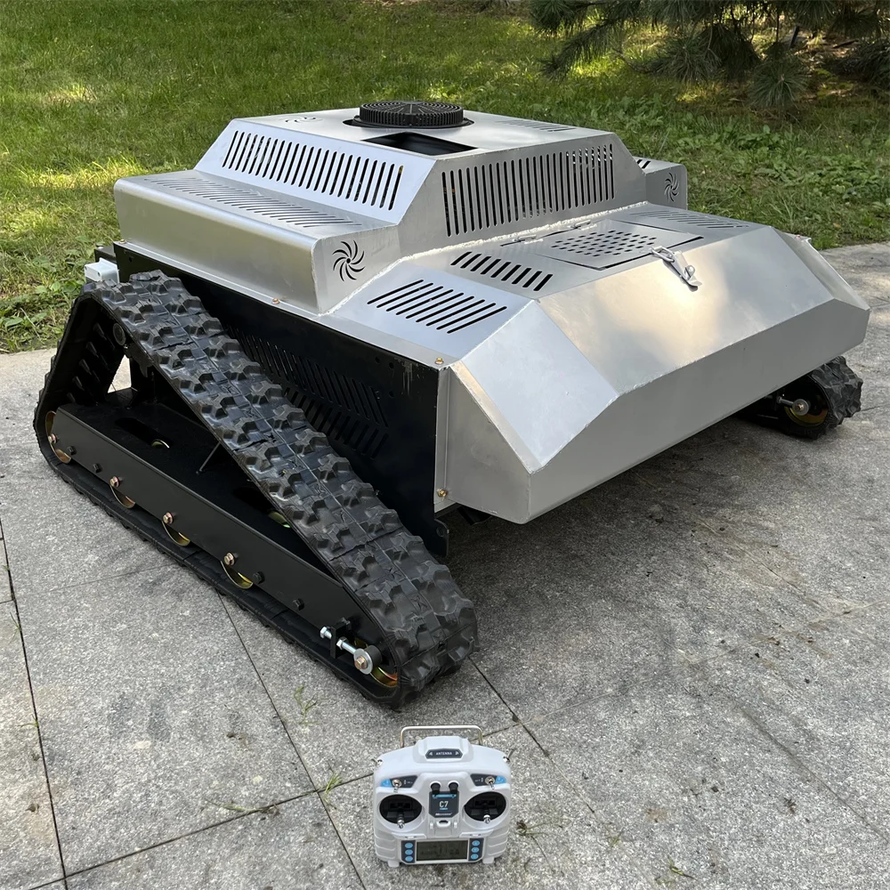 Multifunctional Remote Control Crawler Lawn Mower Small Lawn Mower For ...