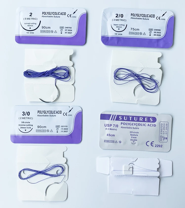 Surgical Suture Approved Surgical Suture with Needle (absorbable and ...