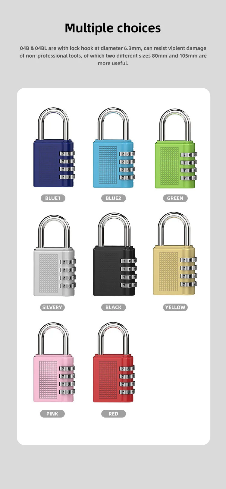 Secure Your Belongings With A Big 4 Digit Combination Lock