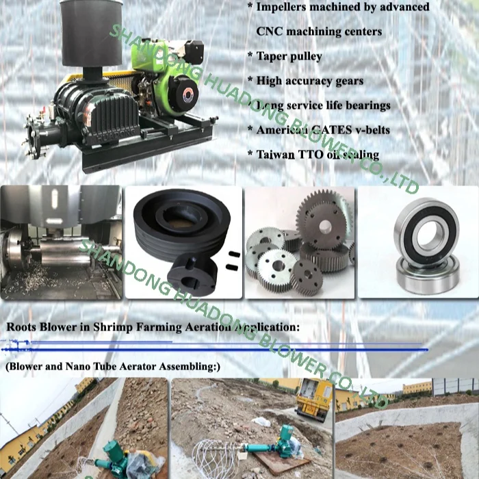 Industrial HDSR 3 Lobe Roots Blower - High Productivity