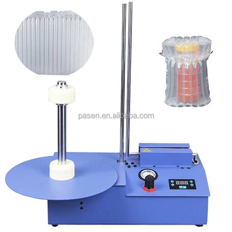 Small Automatic Air Column Plastic Film Package Air Inflation Machine ...