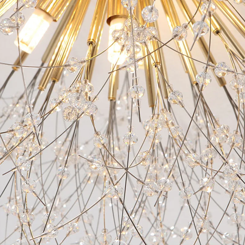 Dandelion Crystal Ceiling Lights - Modern LED Lamps