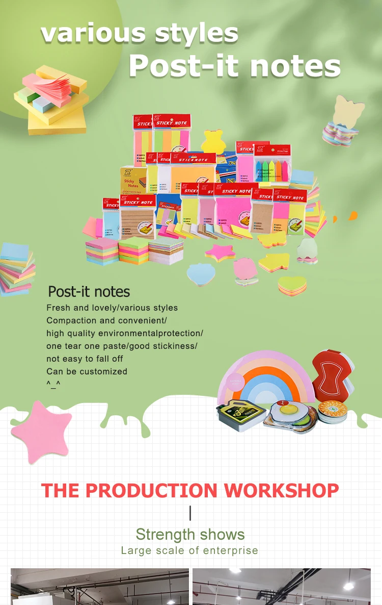 Hard Cover Sticky Notes Pad Self Adhesive Memo Pads Stick Notes Paper ...