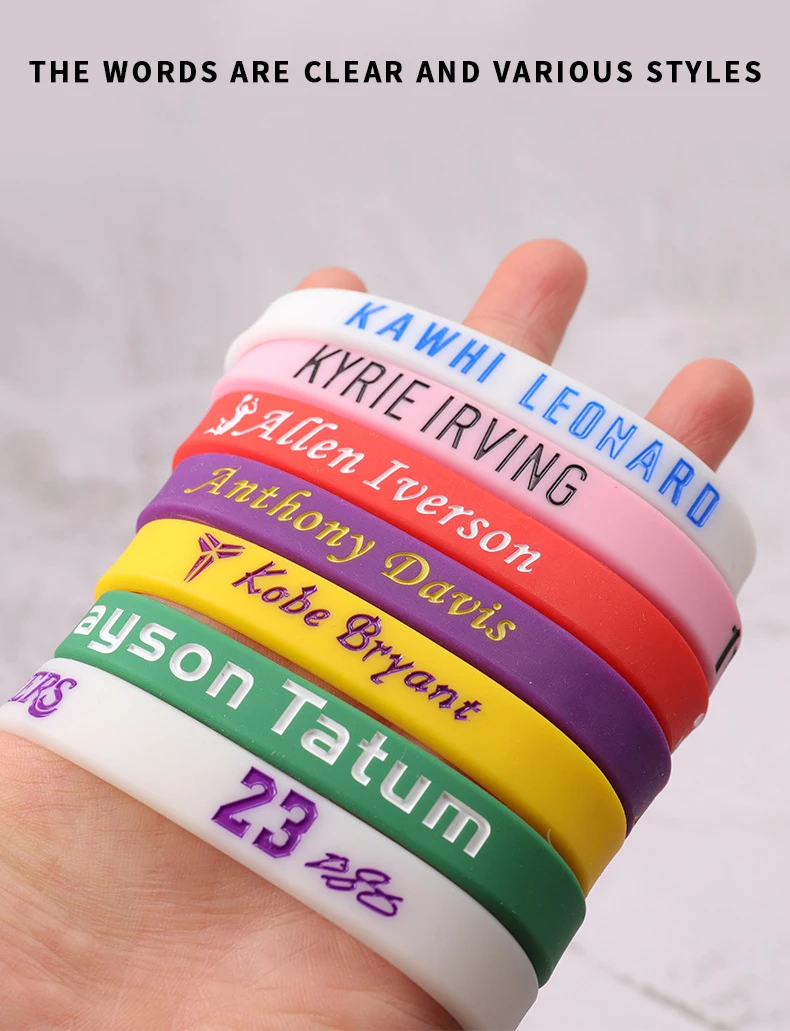 Custom Printing Debossed Embossed Silicon Bracelet,Customised Event ...