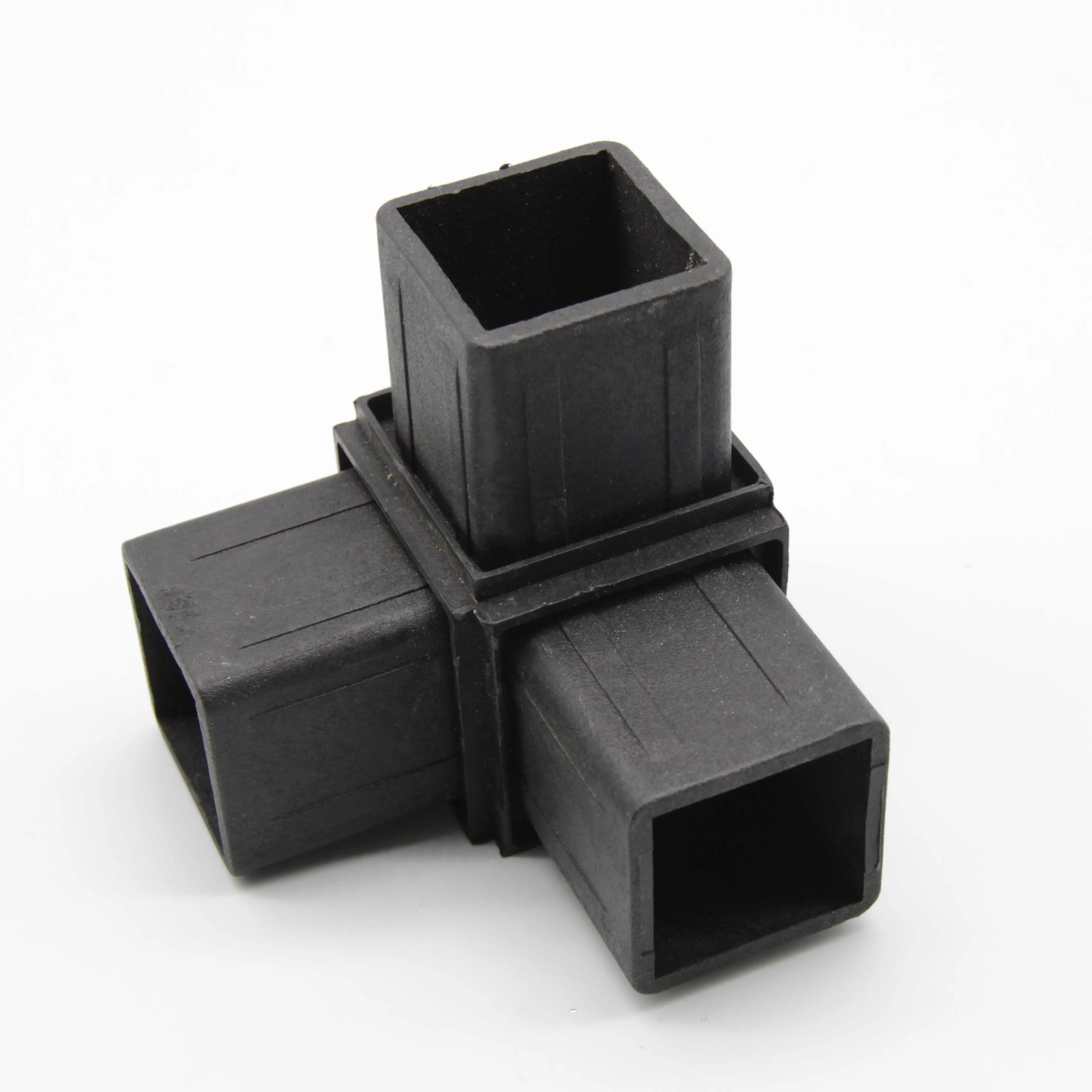 Aluminum Profile Accessories Black Painted Square Tubes Angle Plastic ...