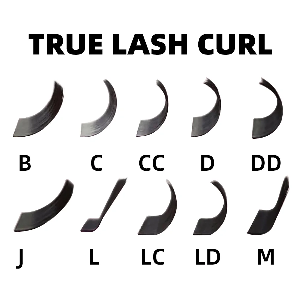 Chasmere Deep Dark Fluffy Matte Black Easy Fanning 0.02 0.03mm Volume Lash Extension Mix Tray ...