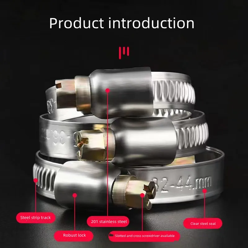 German Heavy Duty Rotary High Torque Durable Adjustable Hose Clamp ...