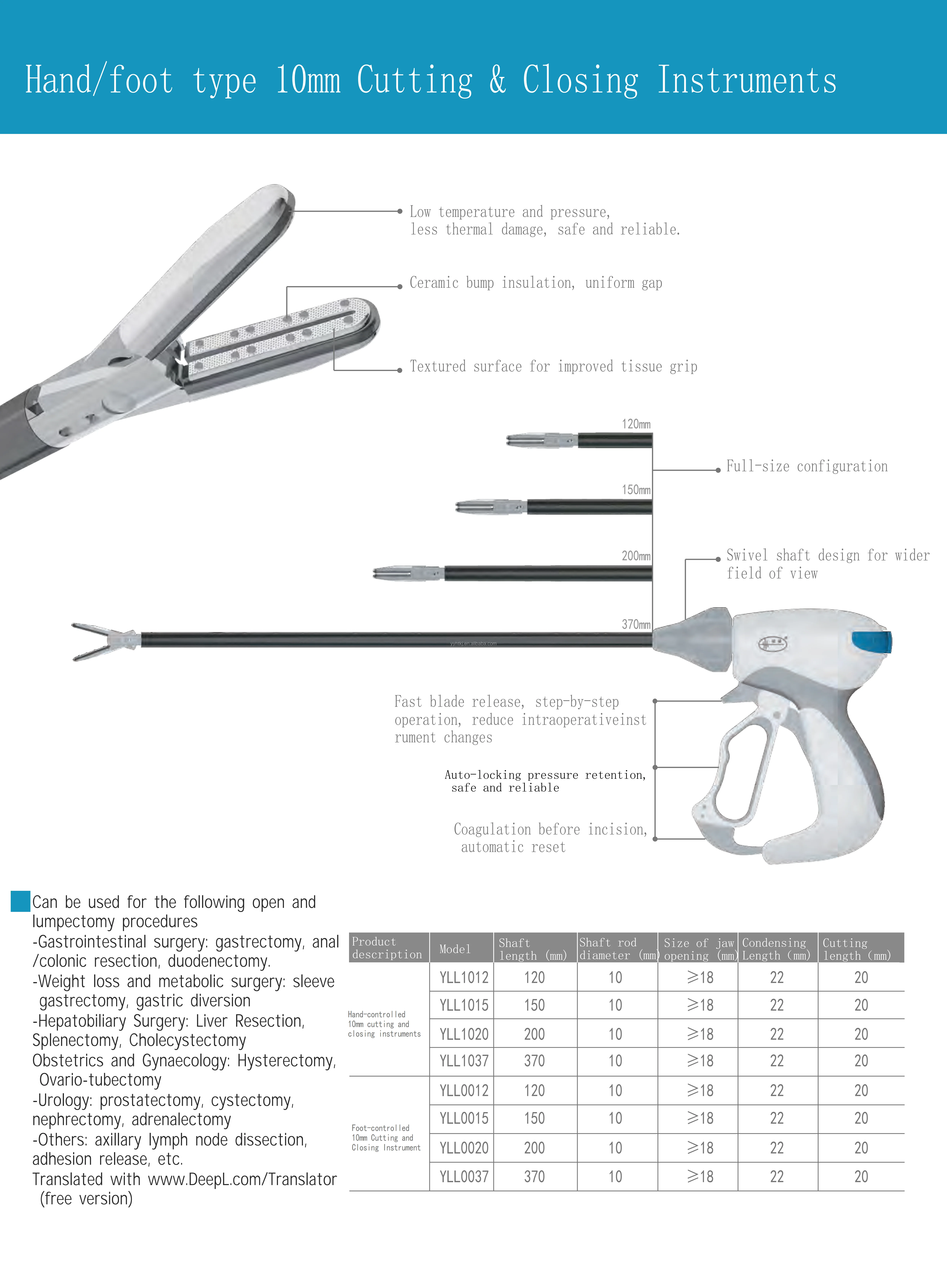 Disposable Surgical Instruments - Minimally Invasive Laparoscopic Tools
