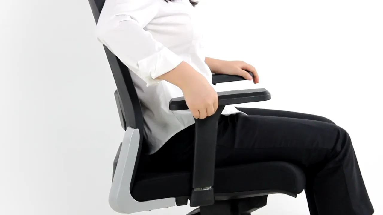 Modern Executive Office Chair Adjustable Comfortable Fabric And Metal ...