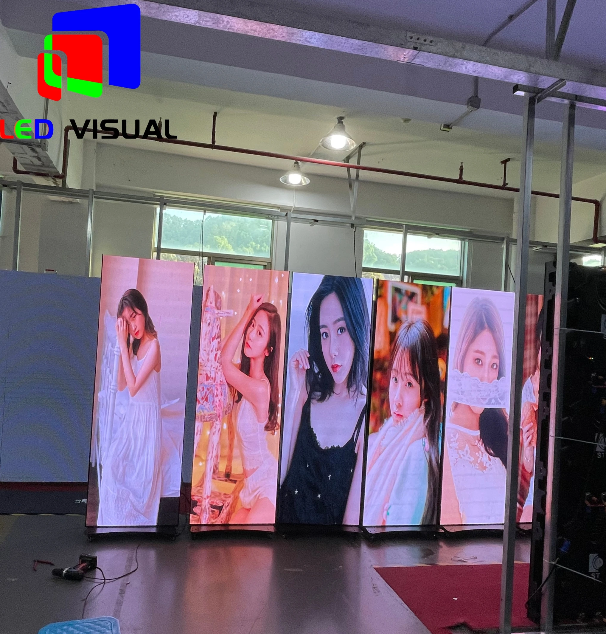 Indoor Led Posters Hd P4 Floor Standing Digital Screen Led Screen For ...