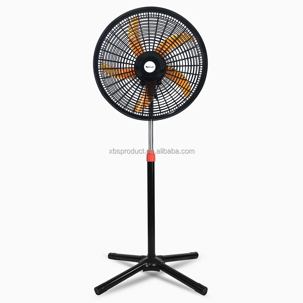 18Inch Oscillating Pedestal Fan 5PCS Blades Plastic Grill Cross Base ...